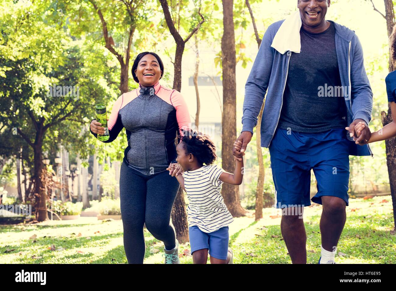 Exercise Activity Family Outdoors Vitality Healthy Stock Photo - Alamy