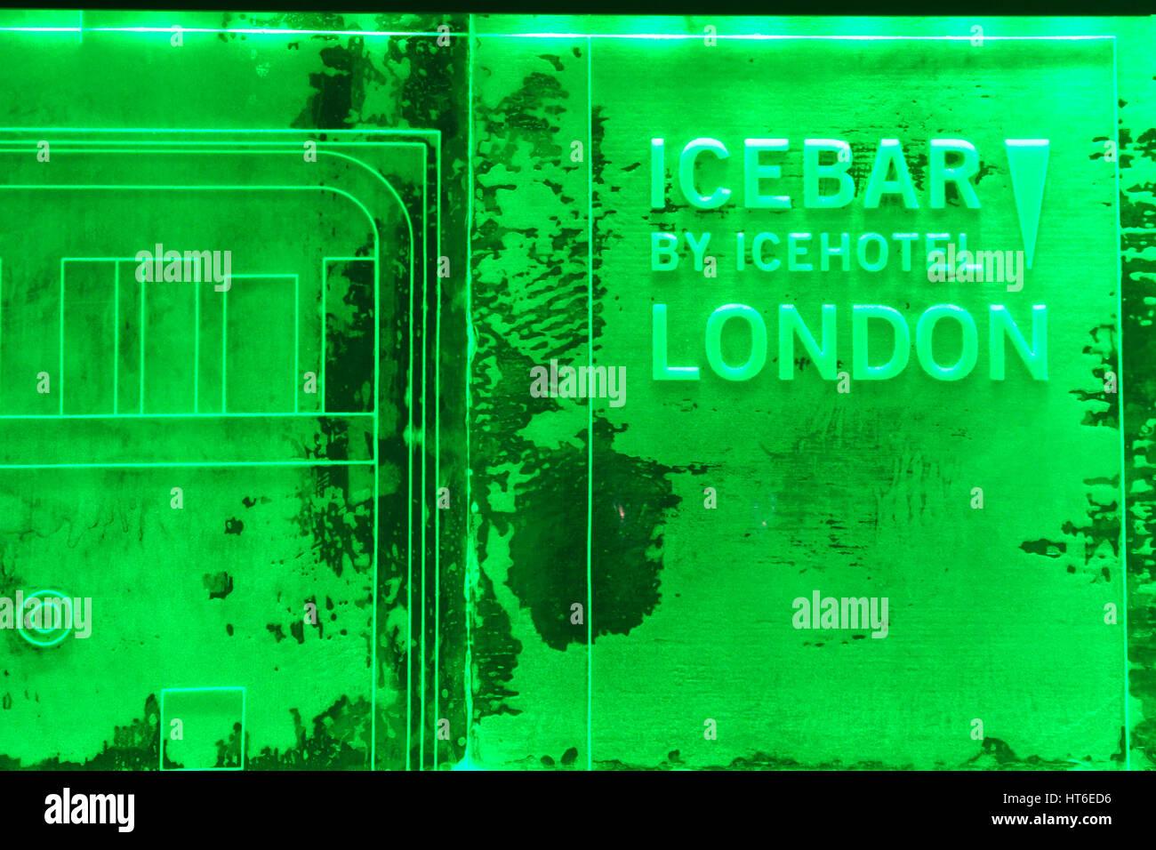 Customers in the ICE BAR LONDON, Heddon St, Mayfair, London City ...