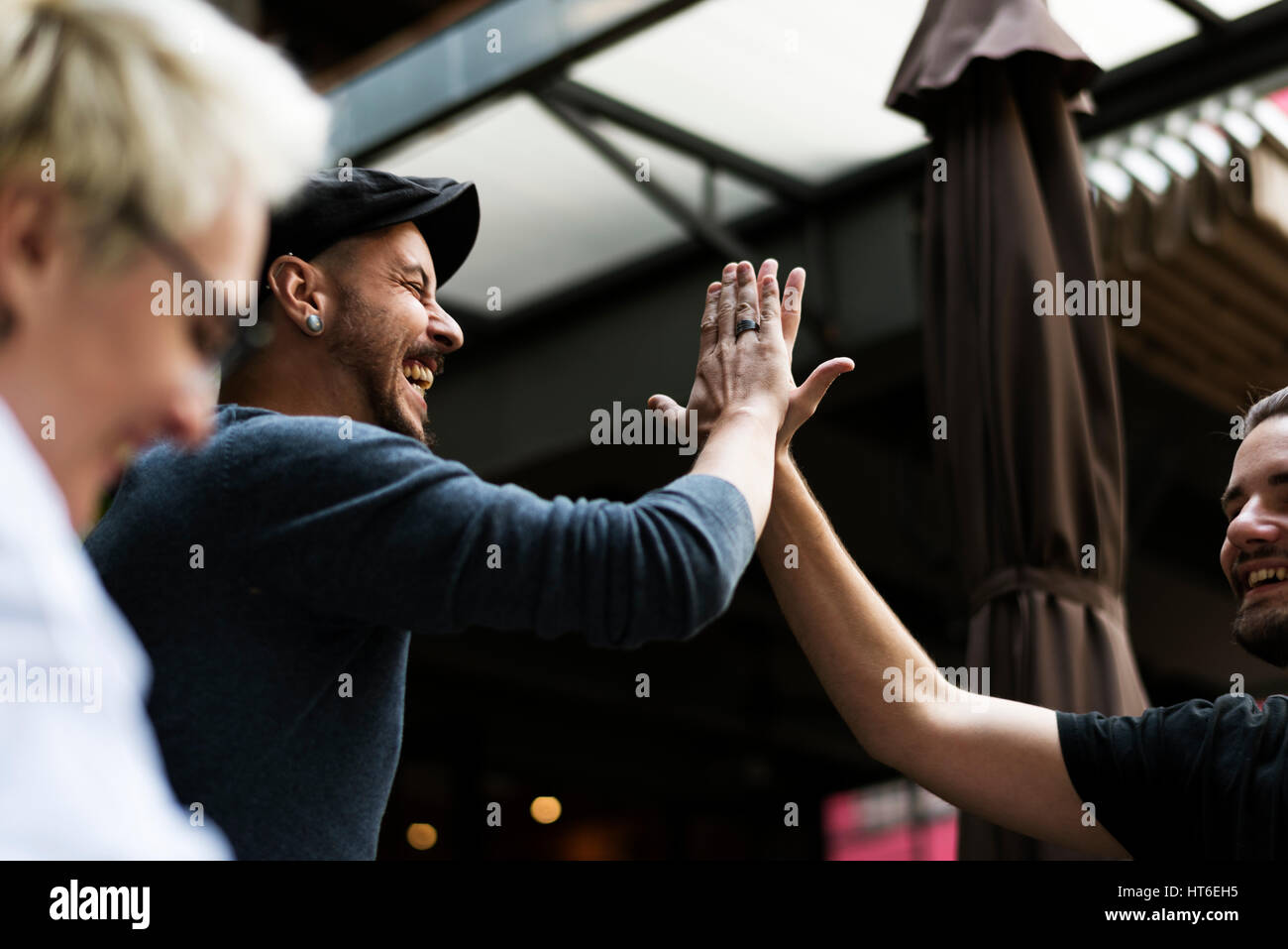 Friends Community Chill Out Together Stock Photo - Alamy