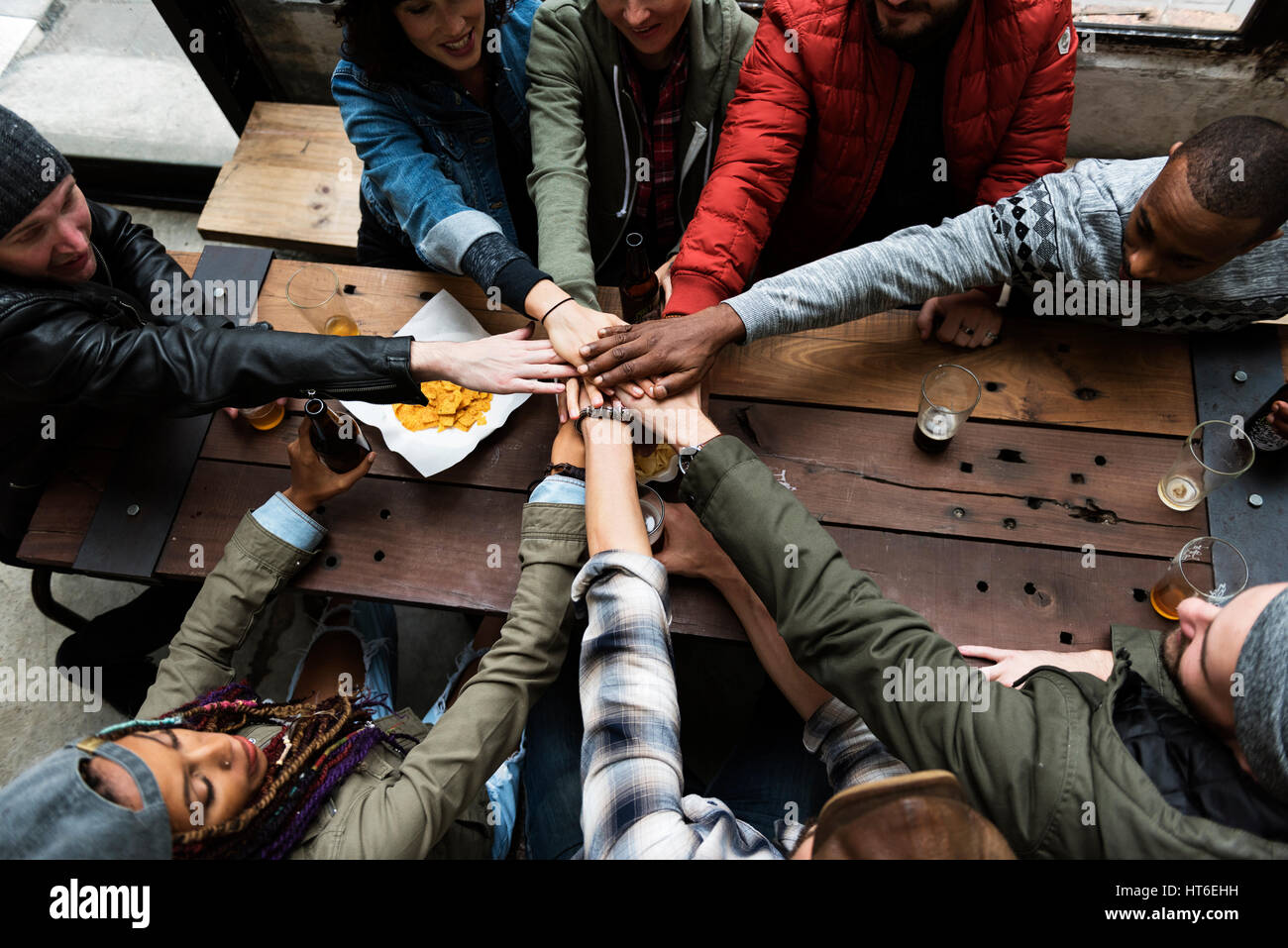 Collaboration Connection Team Brainstorming Unity Stock Photo - Alamy