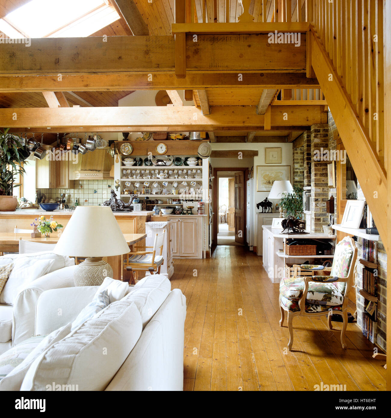 Open plan living space Stock Photo - Alamy