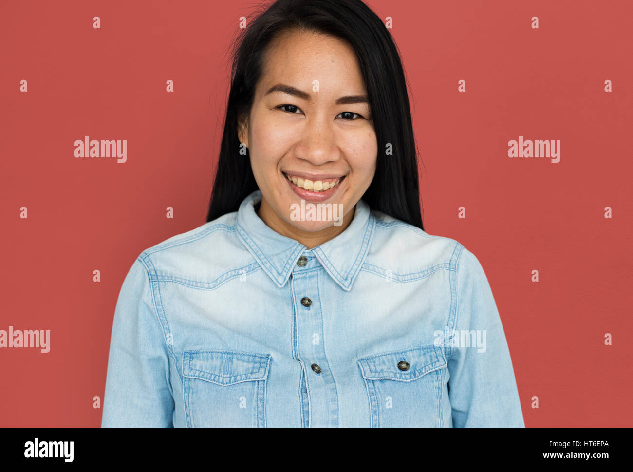 Asian Lady Studio Shoot Concept Stock Photo - Alamy