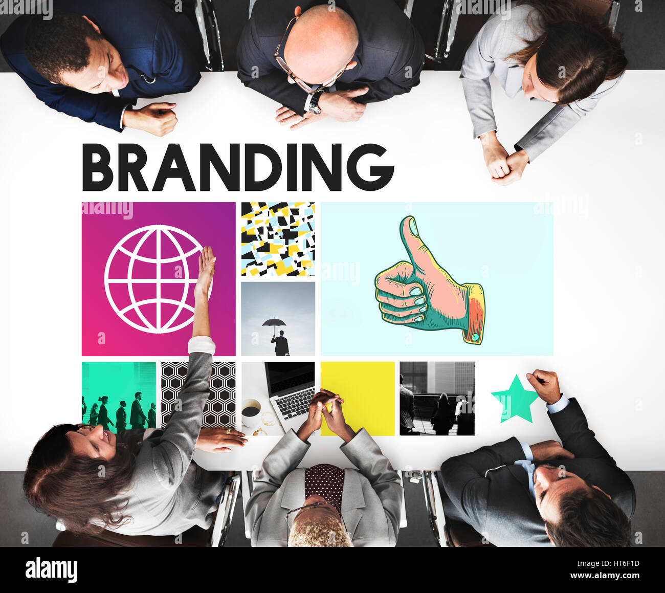 Branding Advertising Copyright Marketing Concept Stock Photo - Alamy