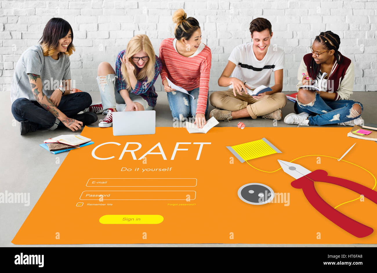 Craft DIY Handmade Activity Skills Concept Stock Photo - Alamy