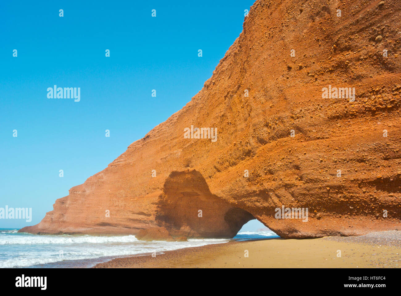 Stone arch, Legzira Plage, southern Morocco Stock Photo - Alamy