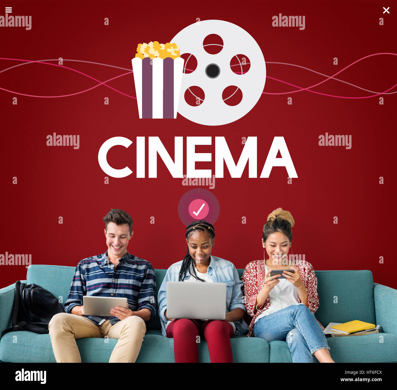 Teen movie theatre hi-res stock photography and images - Alamy