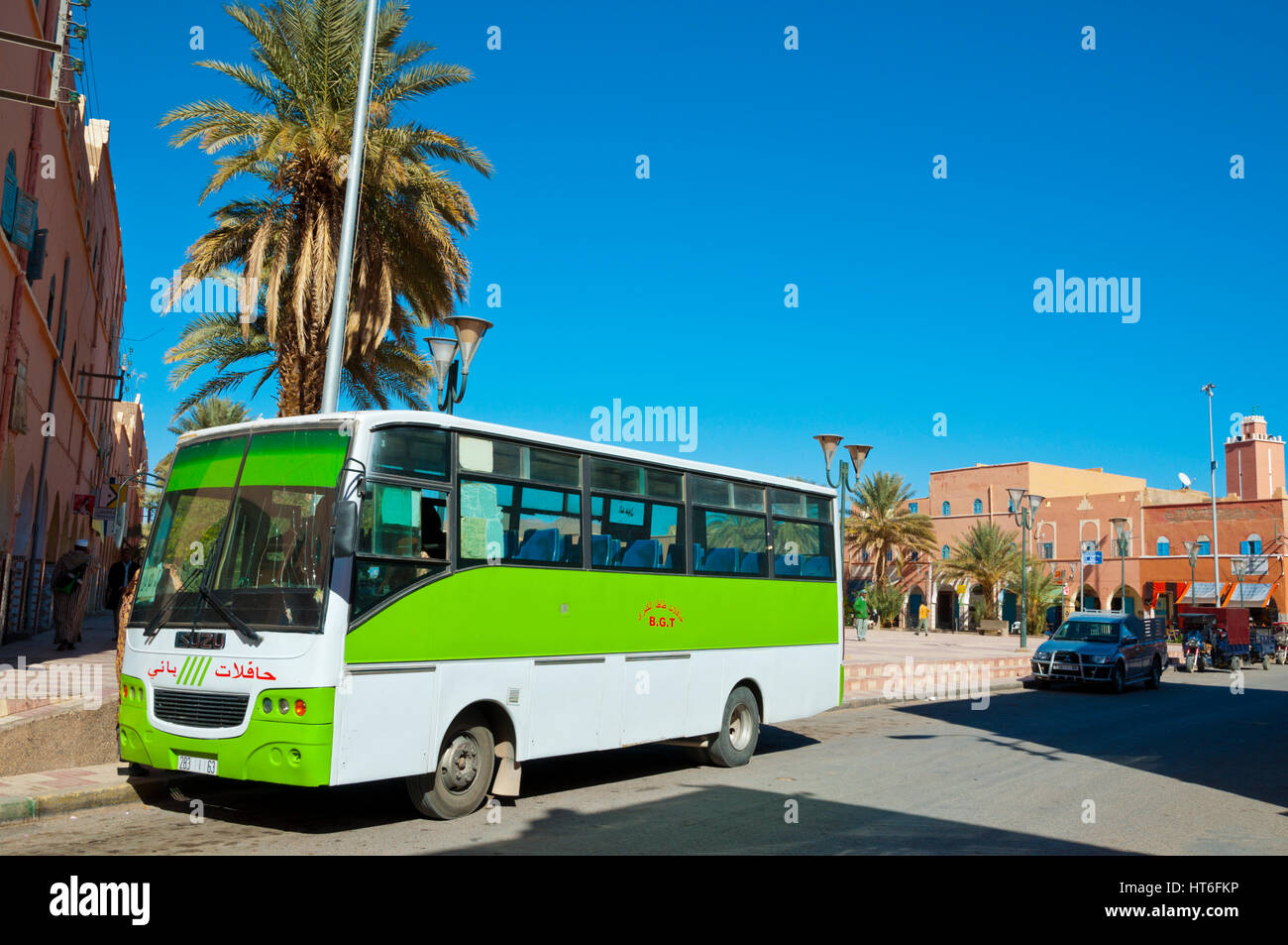 Local bus, Place Marche Verte, Tata, Morocco Stock Photo - Alamy