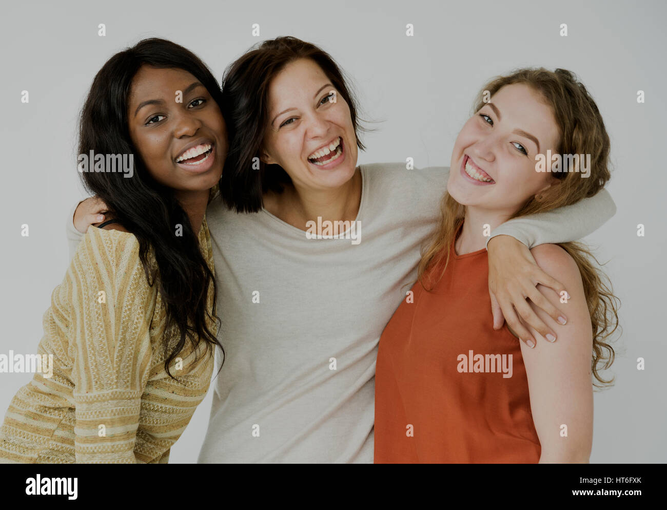 Diverse women friends having fun Stock Photo - Alamy