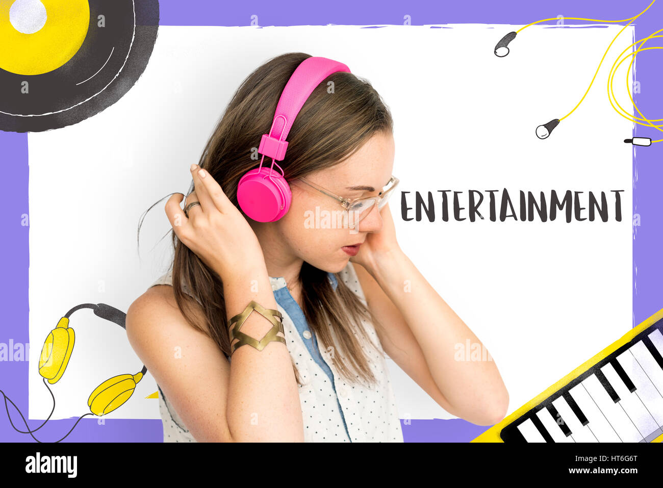Entertainment audio streaming music recreational Stock Photo - Alamy