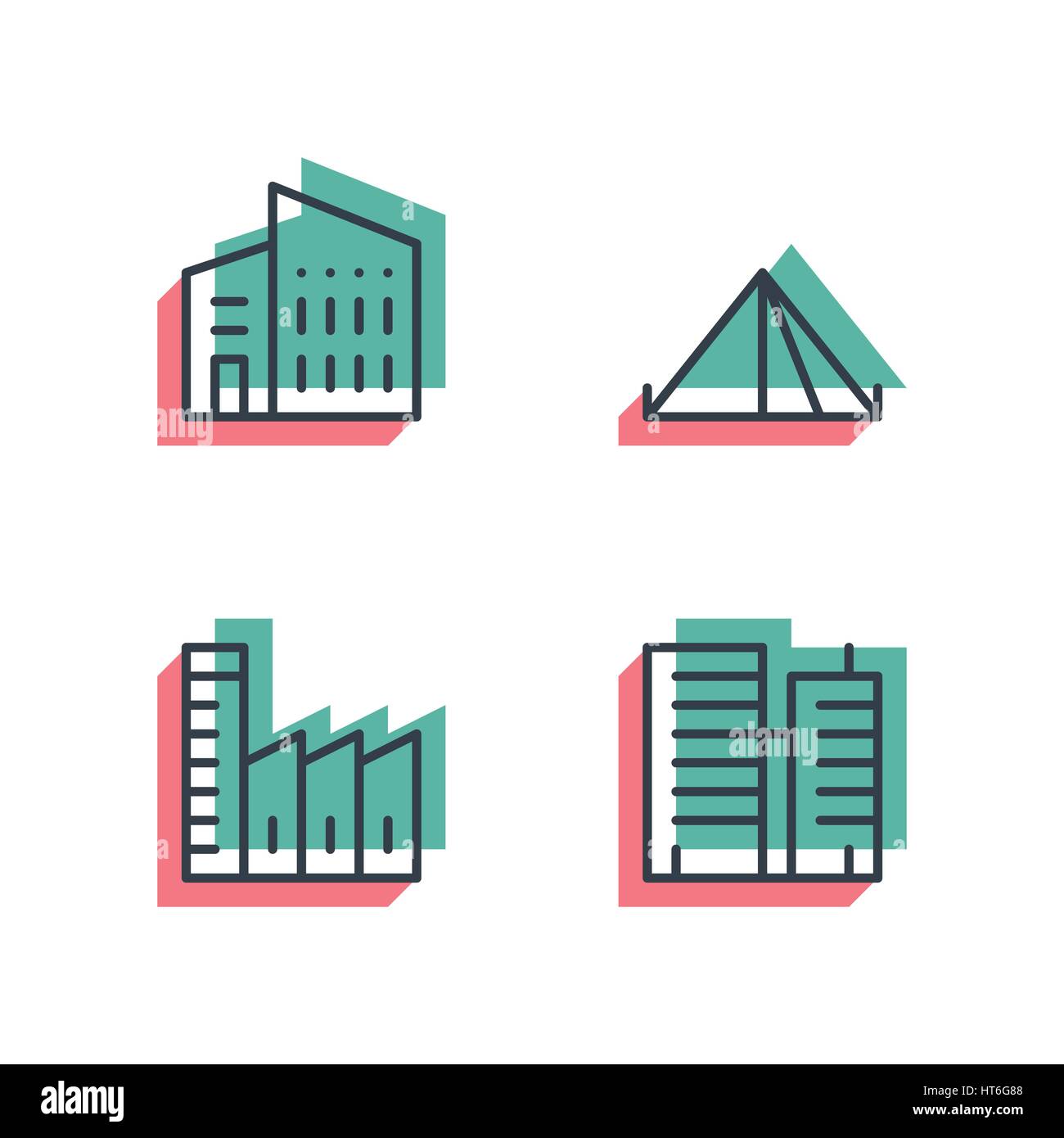 3d building plan Stock Vector Images - Alamy