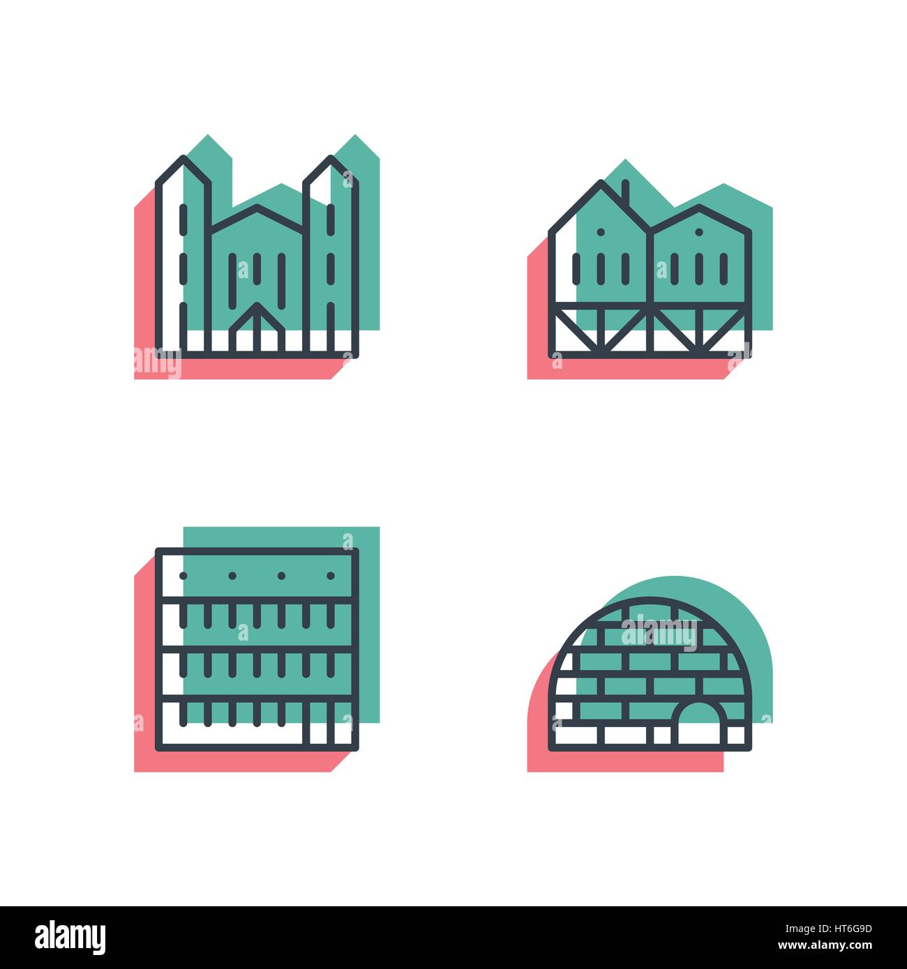 3d building plan Stock Vector Images - Alamy