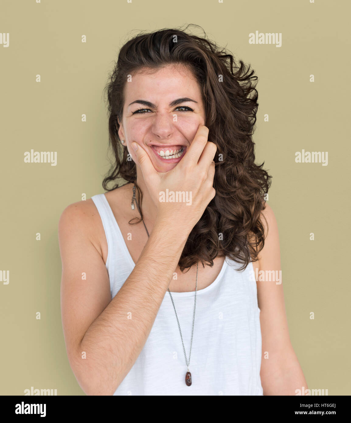 Studio Model Shoot Race Woman Lady Stock Photo - Alamy