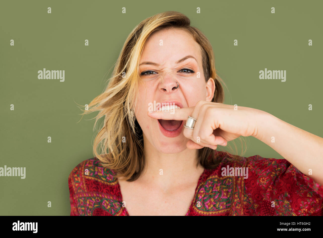 Woman Scream Shouting Furious Portrait Concept Stock Photo - Alamy