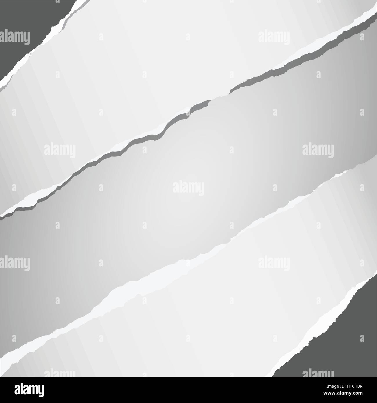 Ripped white notebook sheet, torn paper in corners Stock Vector Image ...