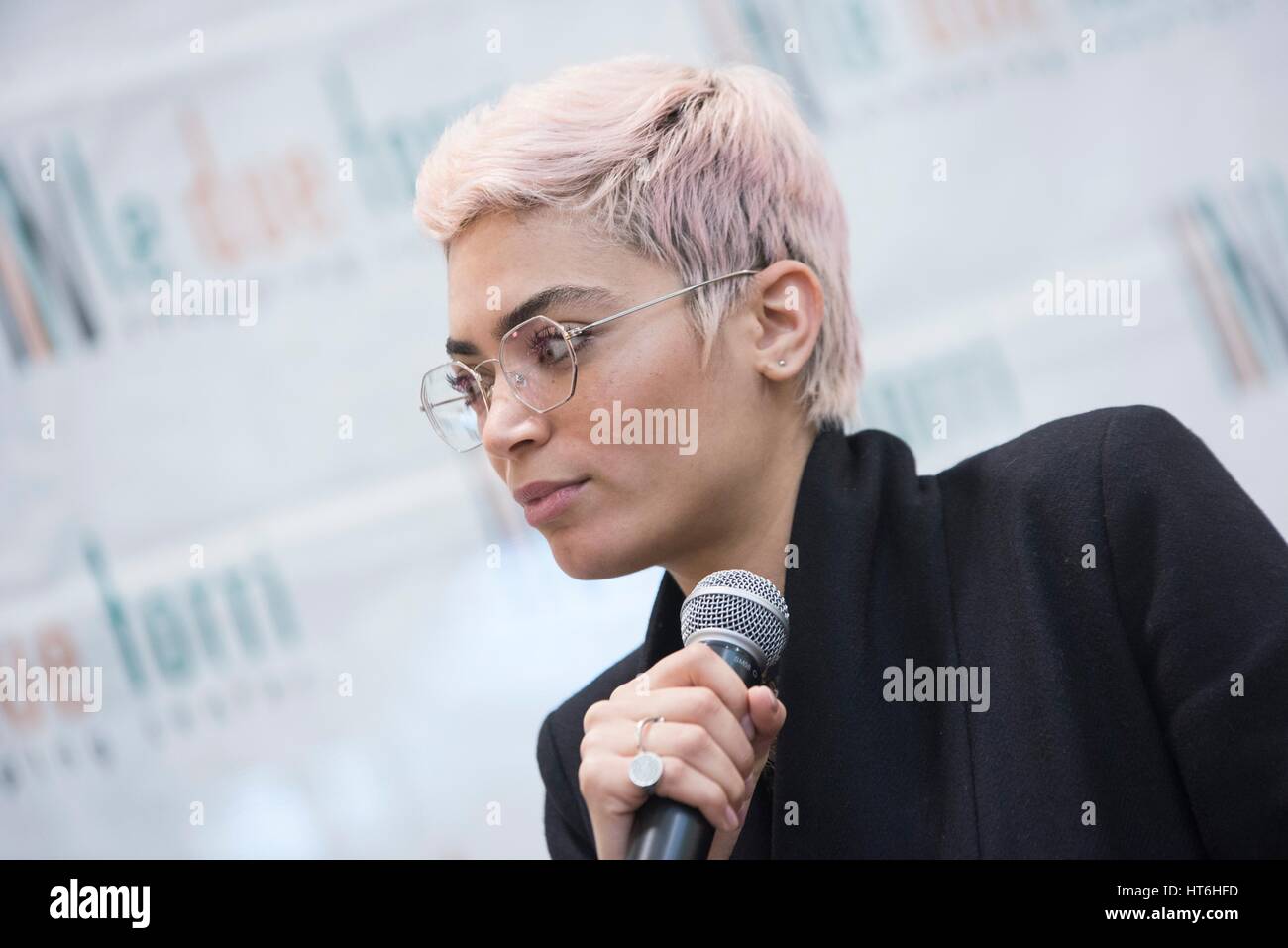 Bergamo, Italy. 07th Mar, 2017. Elodie Patrizzi, singer of the 15th ...