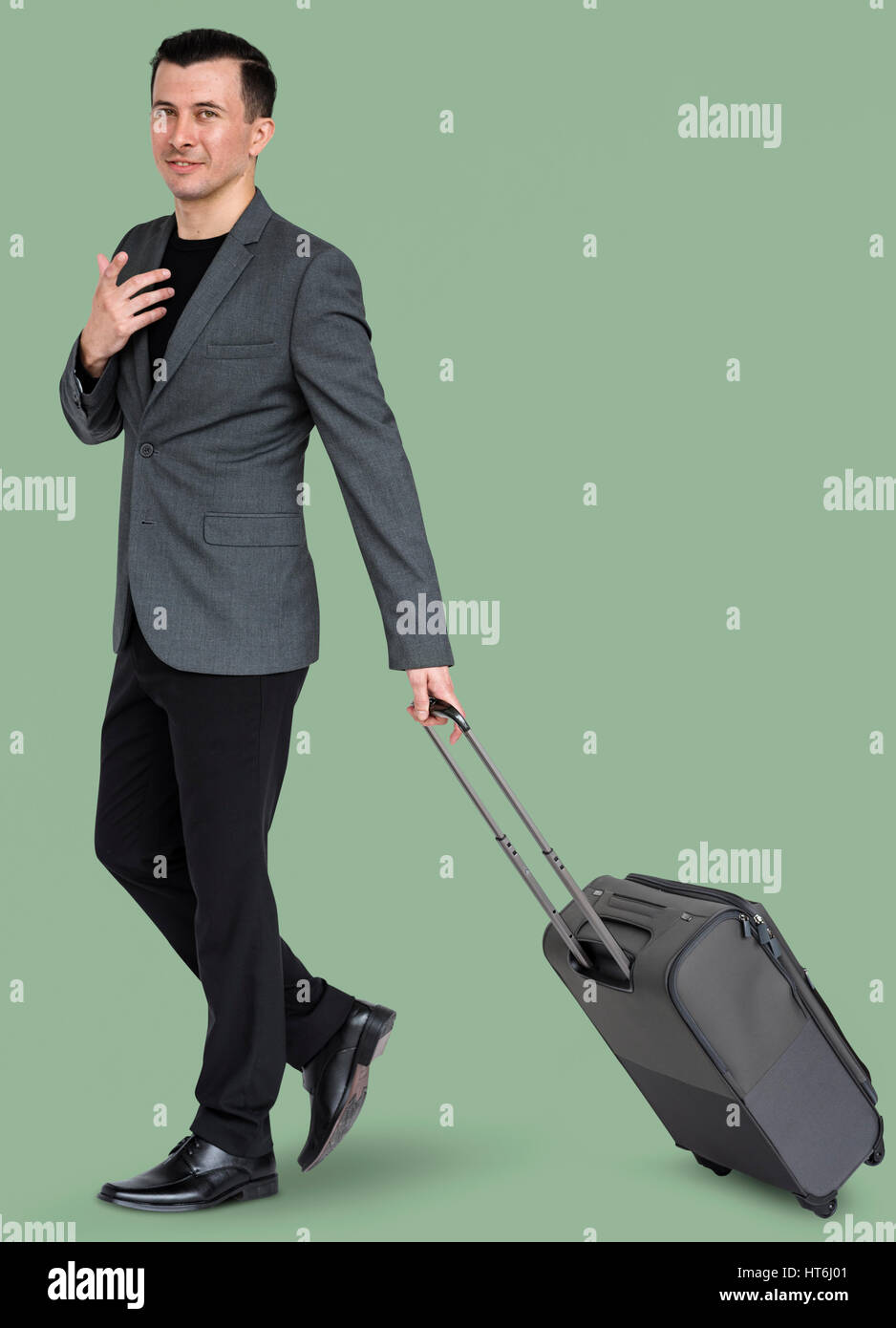 Businessman Passenger Traveling Vacation Suitcase Concept Stock Photo ...
