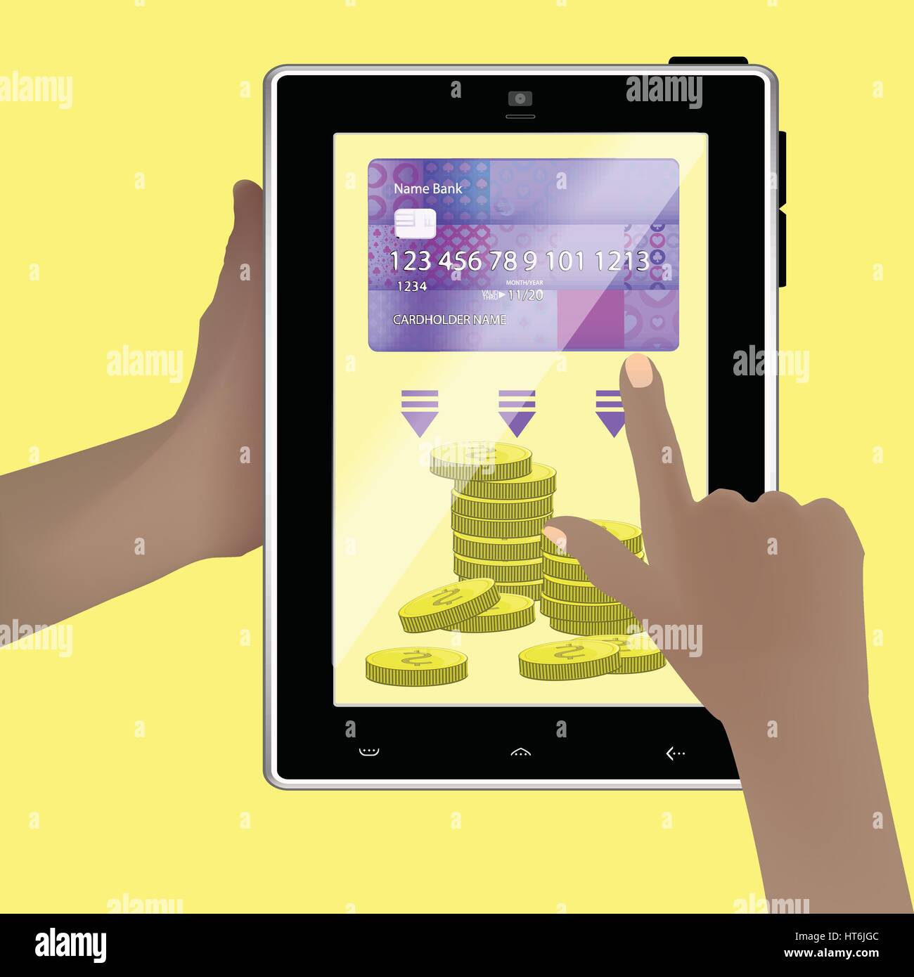 Man woman tablet travel Stock Vector Images - Alamy