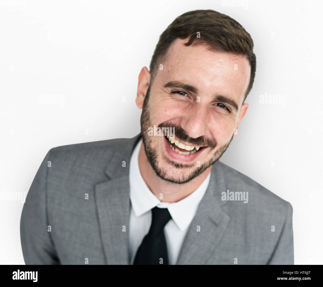 Businessman Smiling Happiness Portrait Stock Photo - Alamy