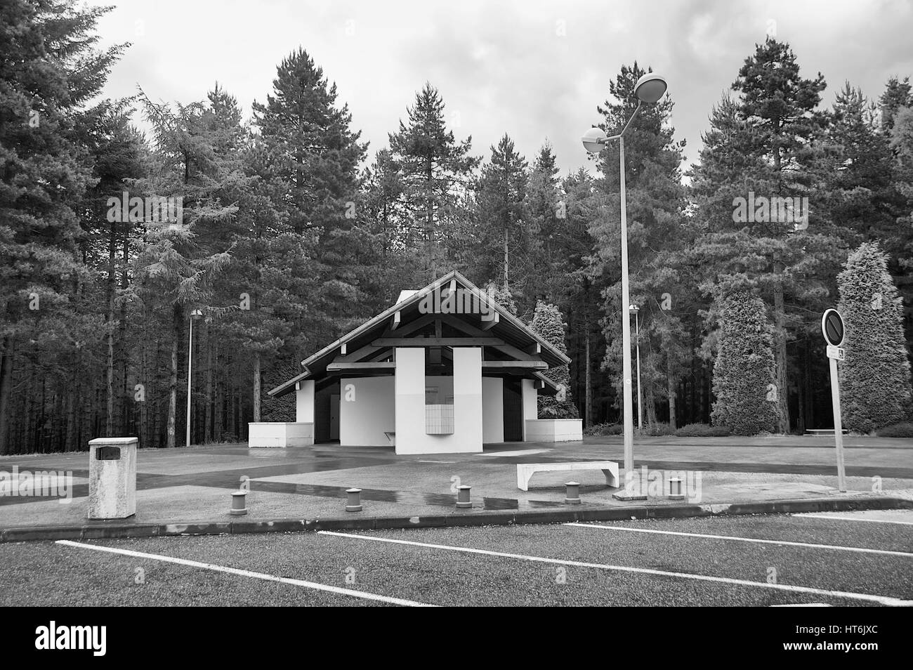 Roadside amenities in France Stock Photo - Alamy