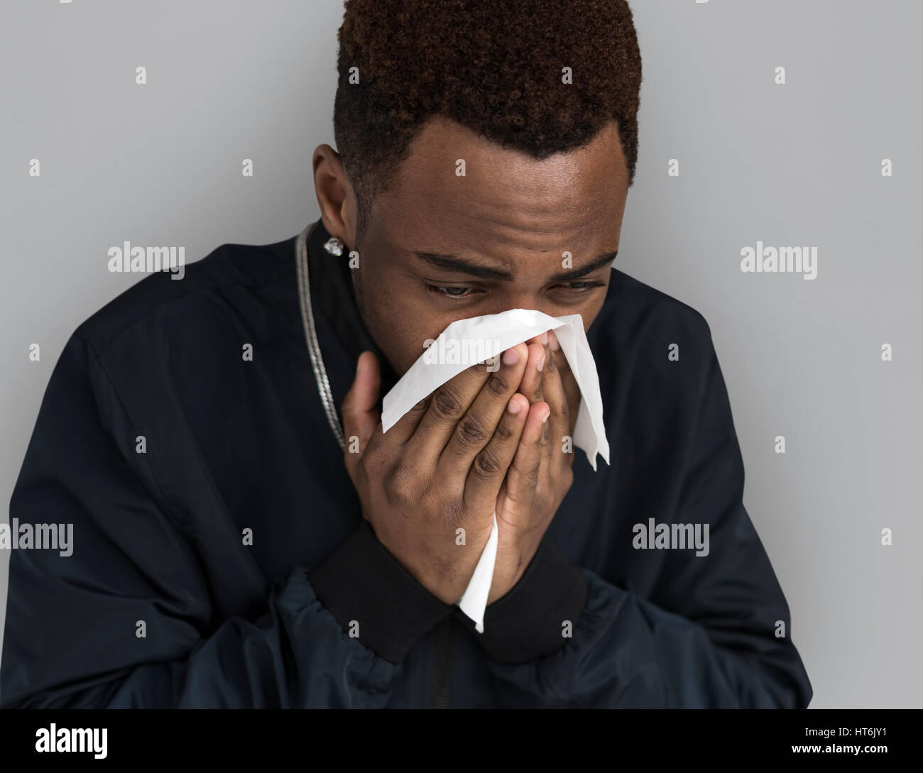 Man crying tissue hi-res stock photography and images - Alamy