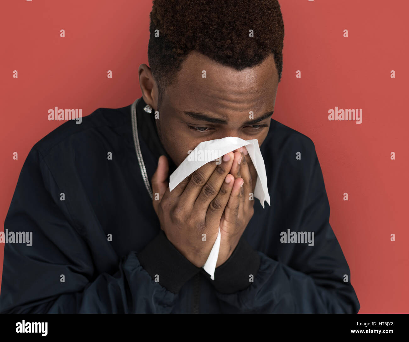 Man crying tissue hi-res stock photography and images - Alamy