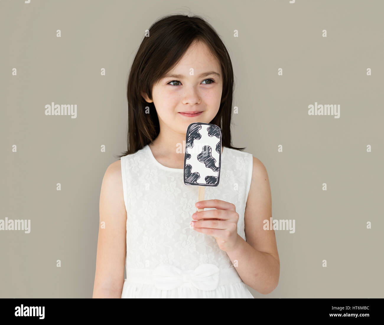 Studio People Model Shoot Kid Girl Stock Photo - Alamy