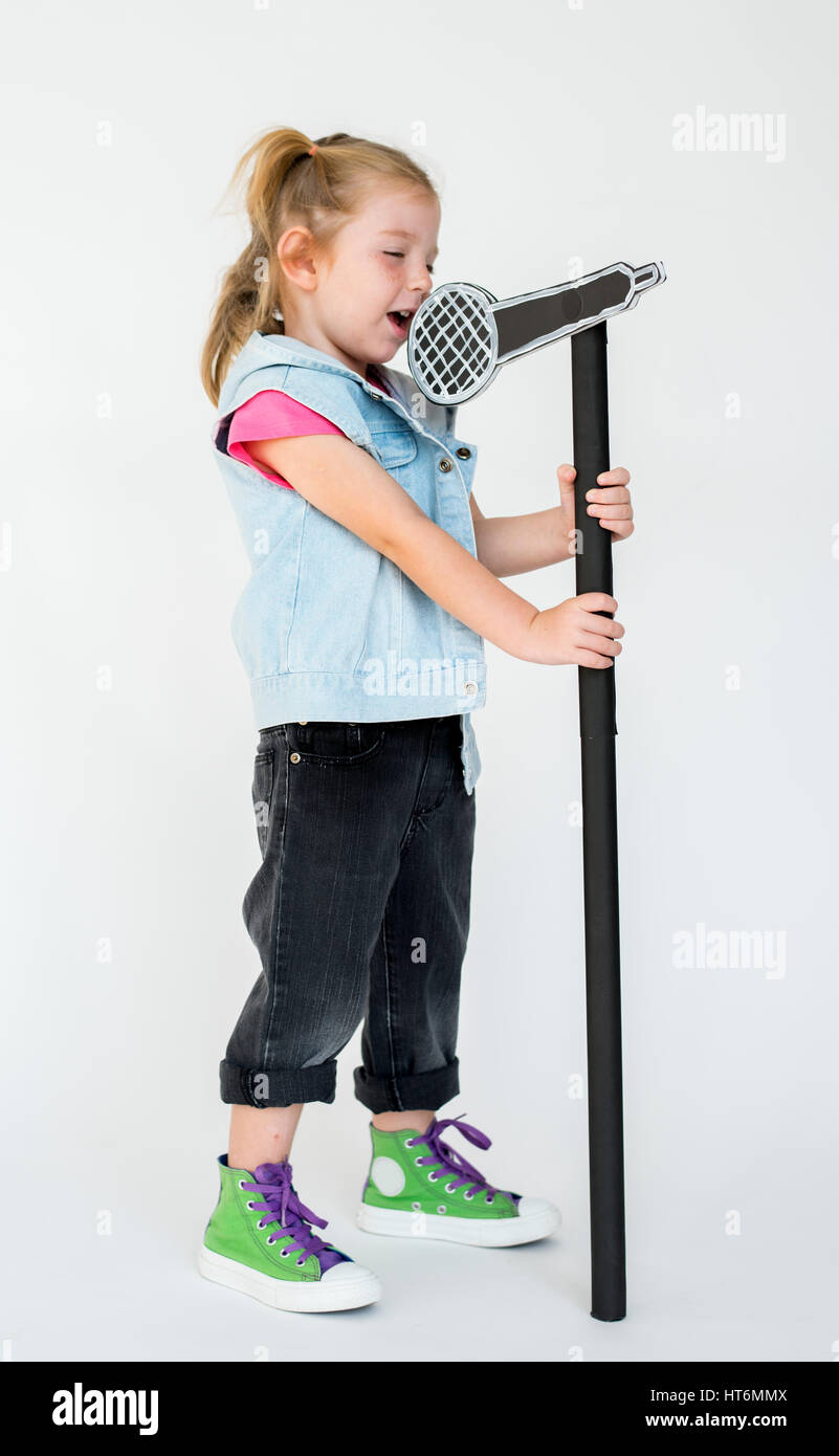 Studio People Kid Model Shoot Race Stock Photo - Alamy
