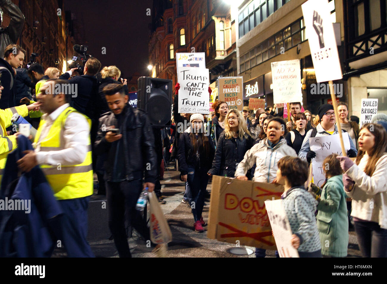 Anti-Trump Protest - Market Square - King Street, Nottingham 20/02/2017 ...