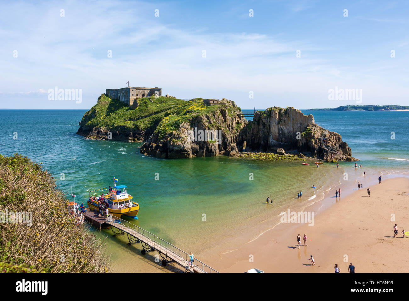 St. Catherine's tidal Island, Tenby, Wales, UK Stock Photo - Alamy