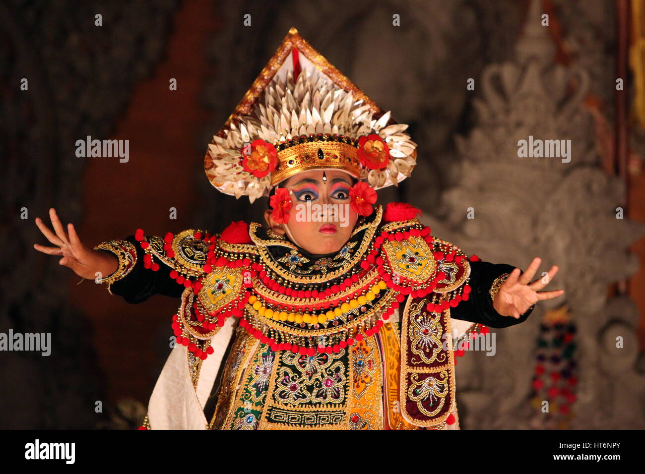 traditional Bali Dance in the town of Ubud of the island Bali in ...