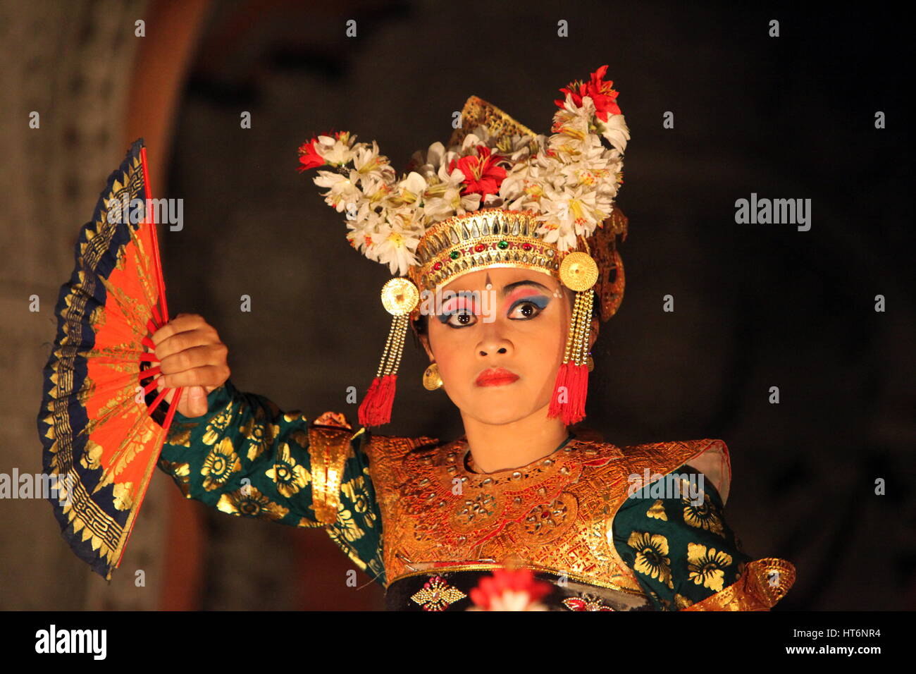 traditional Bali Dance in the town of Ubud of the island Bali in ...