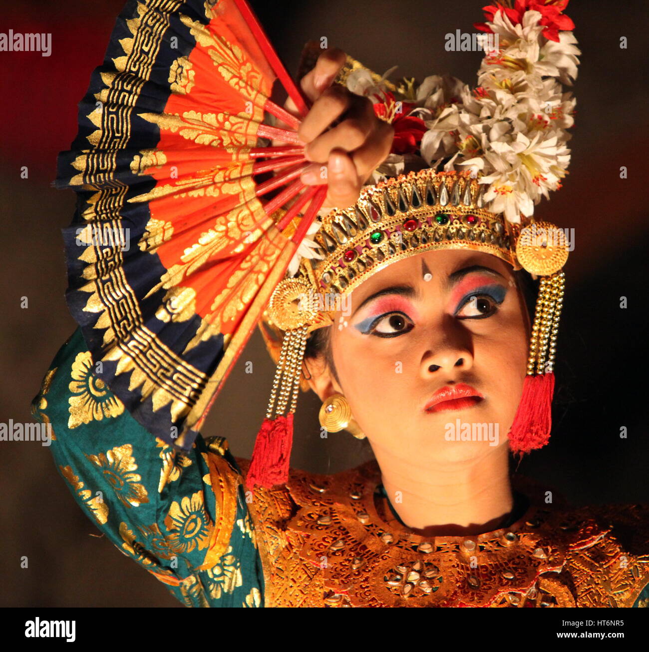 traditional Bali Dance in the town of Ubud of the island Bali in ...