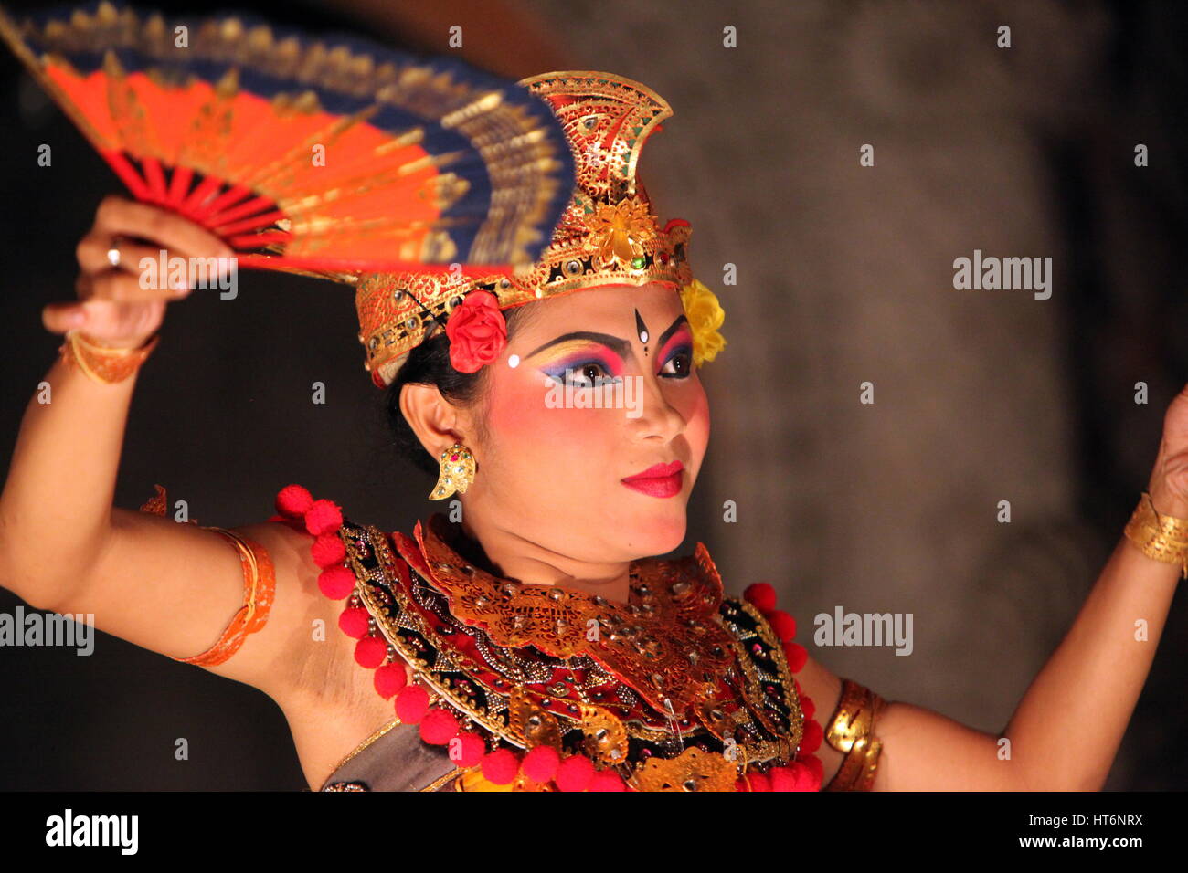 traditional Bali Dance in the town of Ubud of the island Bali in ...