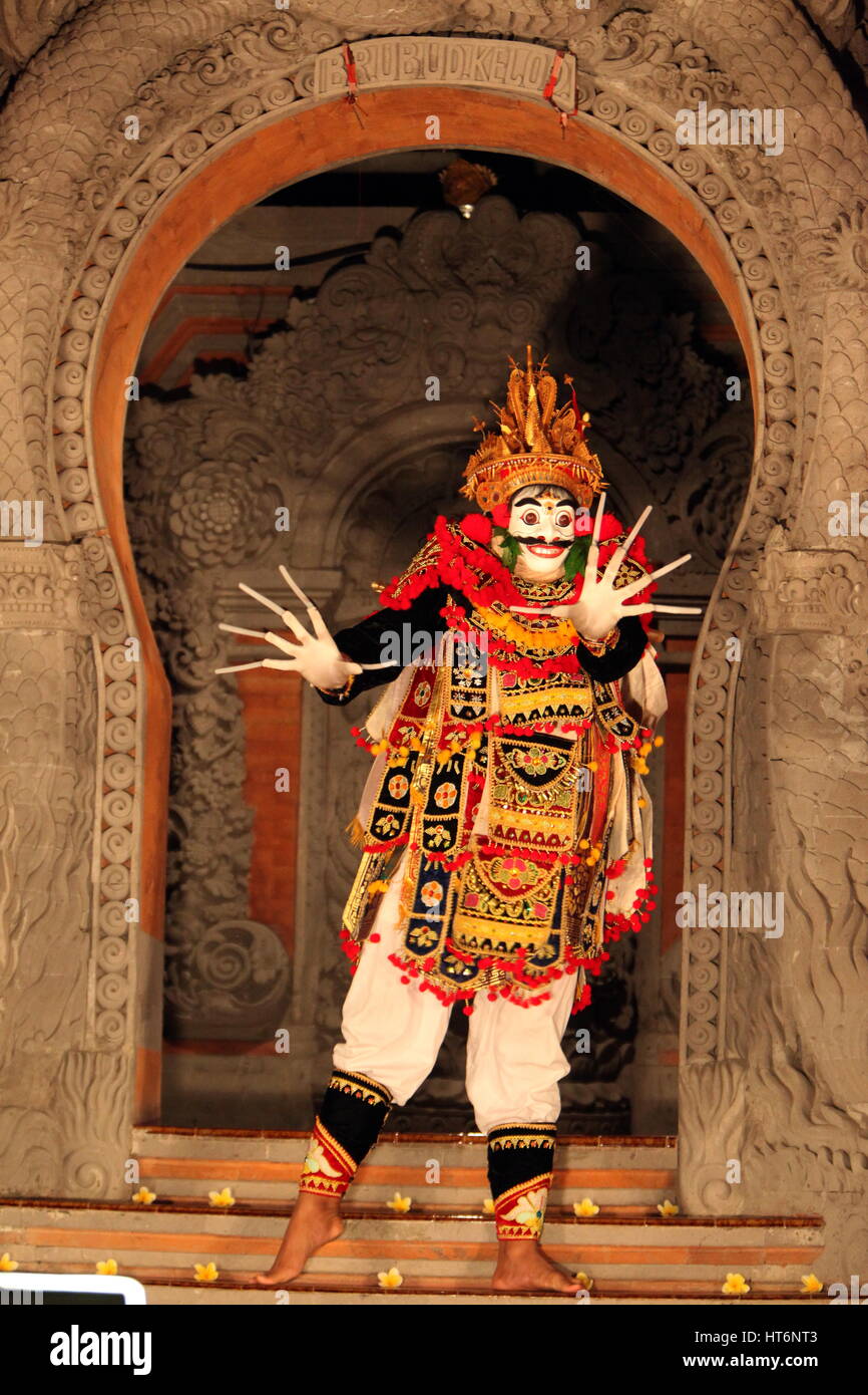 traditional Bali Dance in the town of Ubud of the island Bali in ...