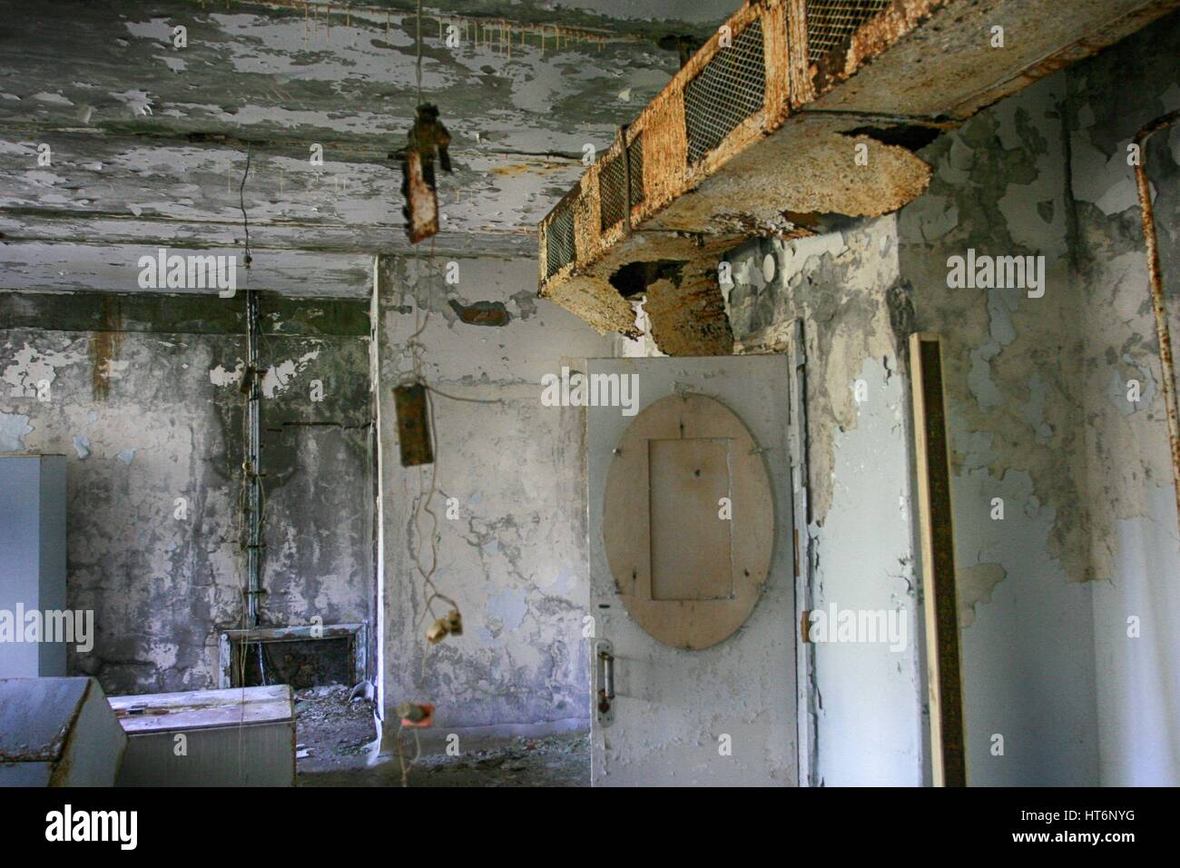 Abandoned Building Interior In Chernobyl Zone. Chornobyl Disaster Stock ...