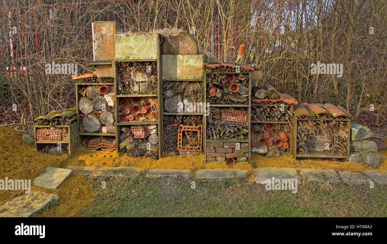 Terracotta bee hotel hi-res stock photography and images - Alamy