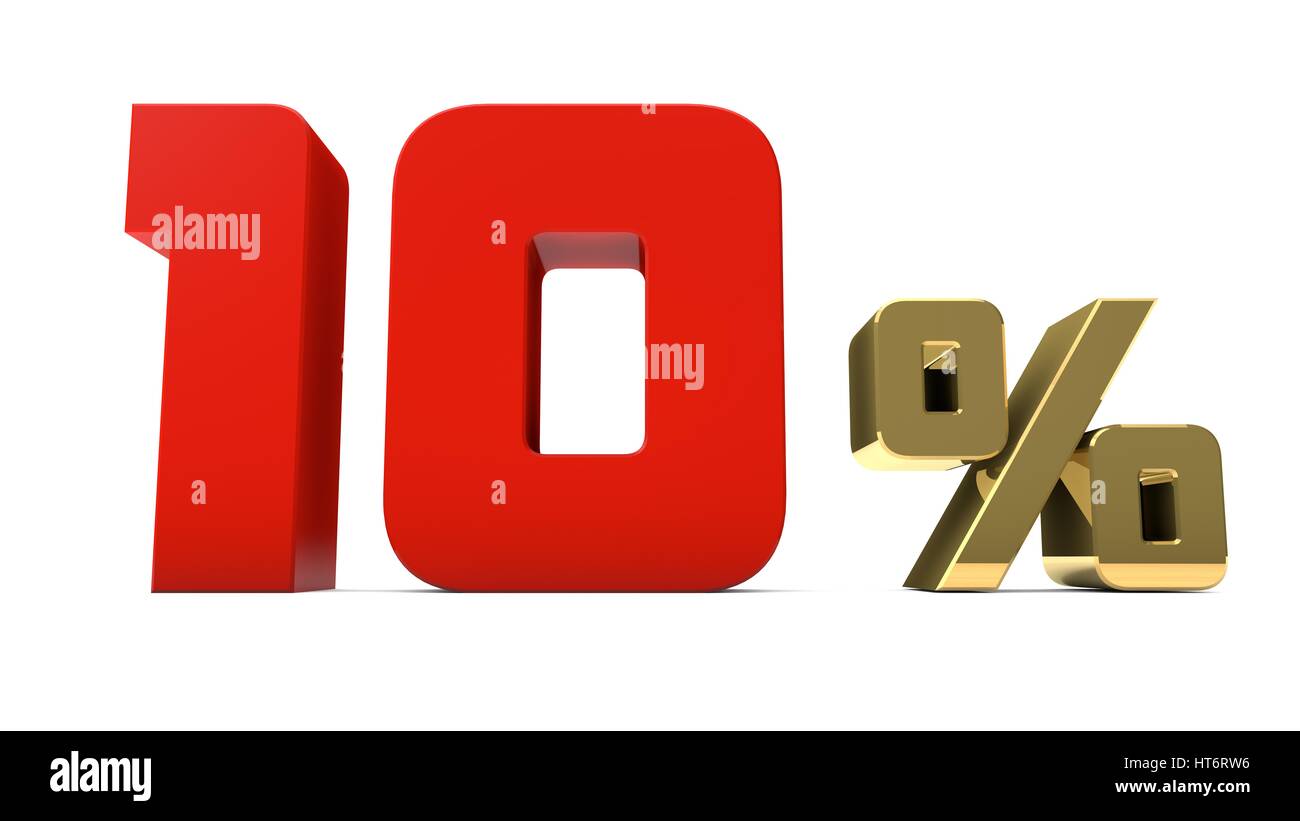 3d number 10 gold hi-res stock photography and images - Alamy