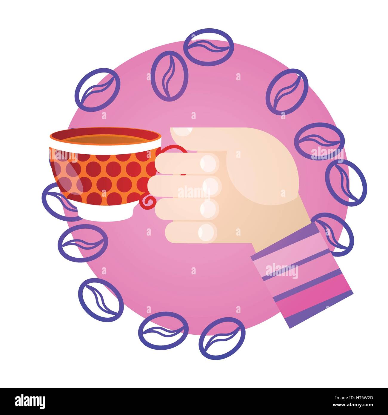 Tea break space Stock Vector Images - Alamy