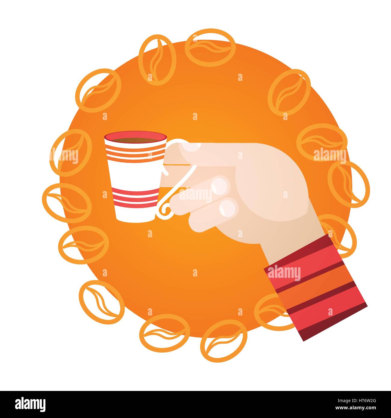 Tea break space Stock Vector Images - Alamy