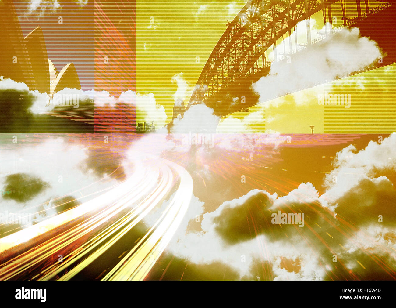 arrangement,art,bridge,caprice,clouds,color,colour,complex,layer ...