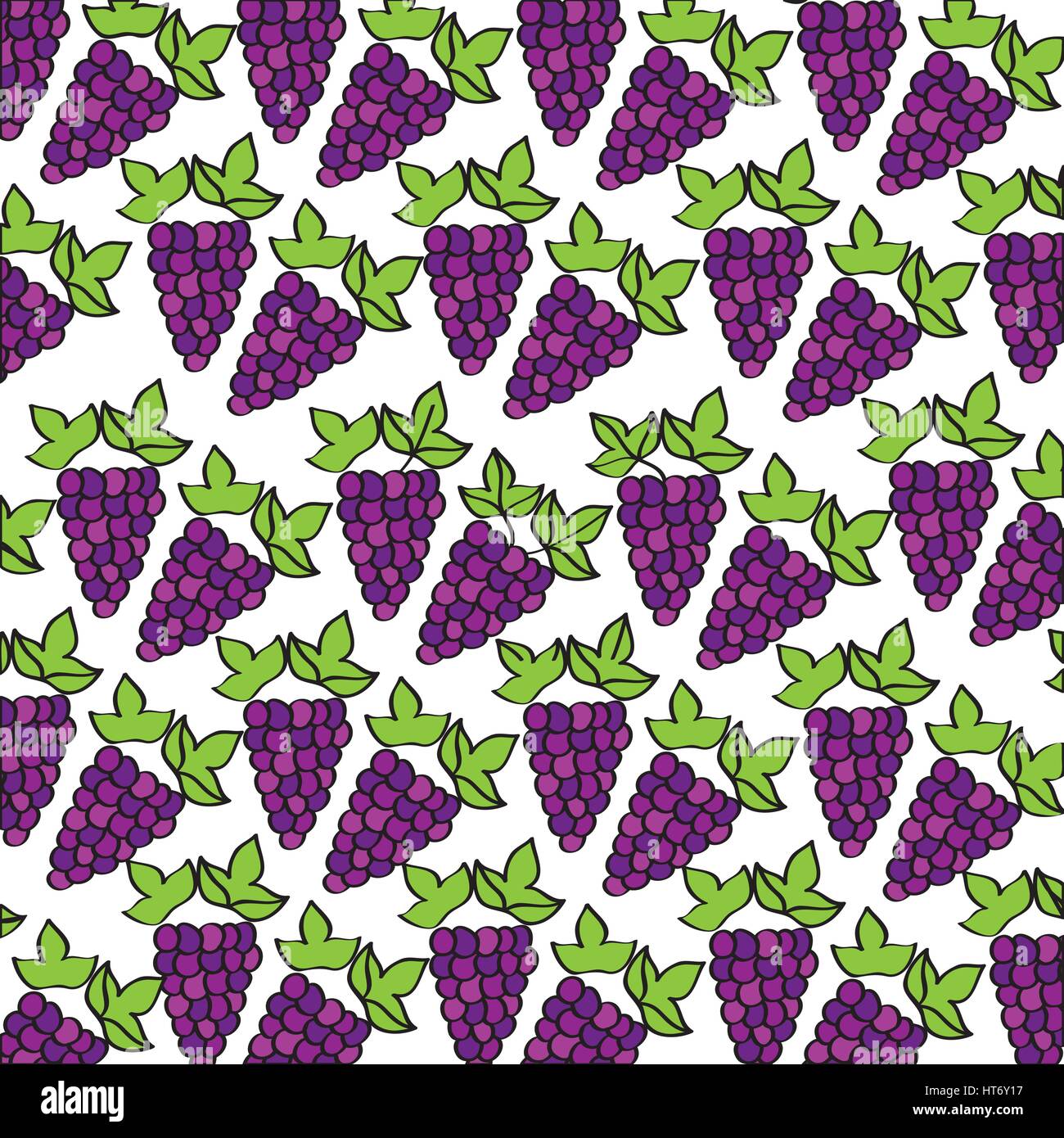 grapes pattern fresh fruit drawing icon Stock Vector Image & Art - Alamy