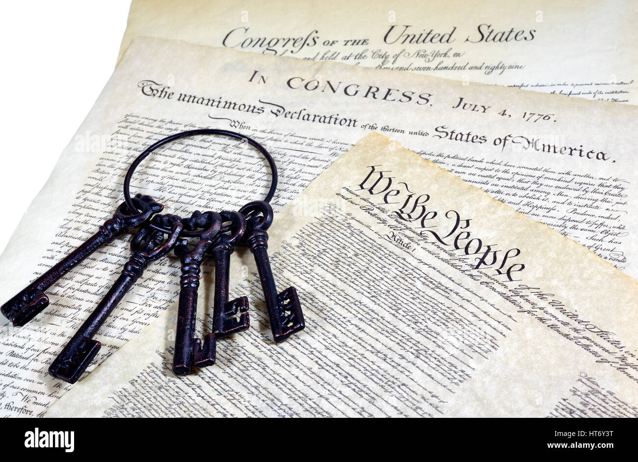 US Constitution, Declaration of Independence, Bill of Rights and ...