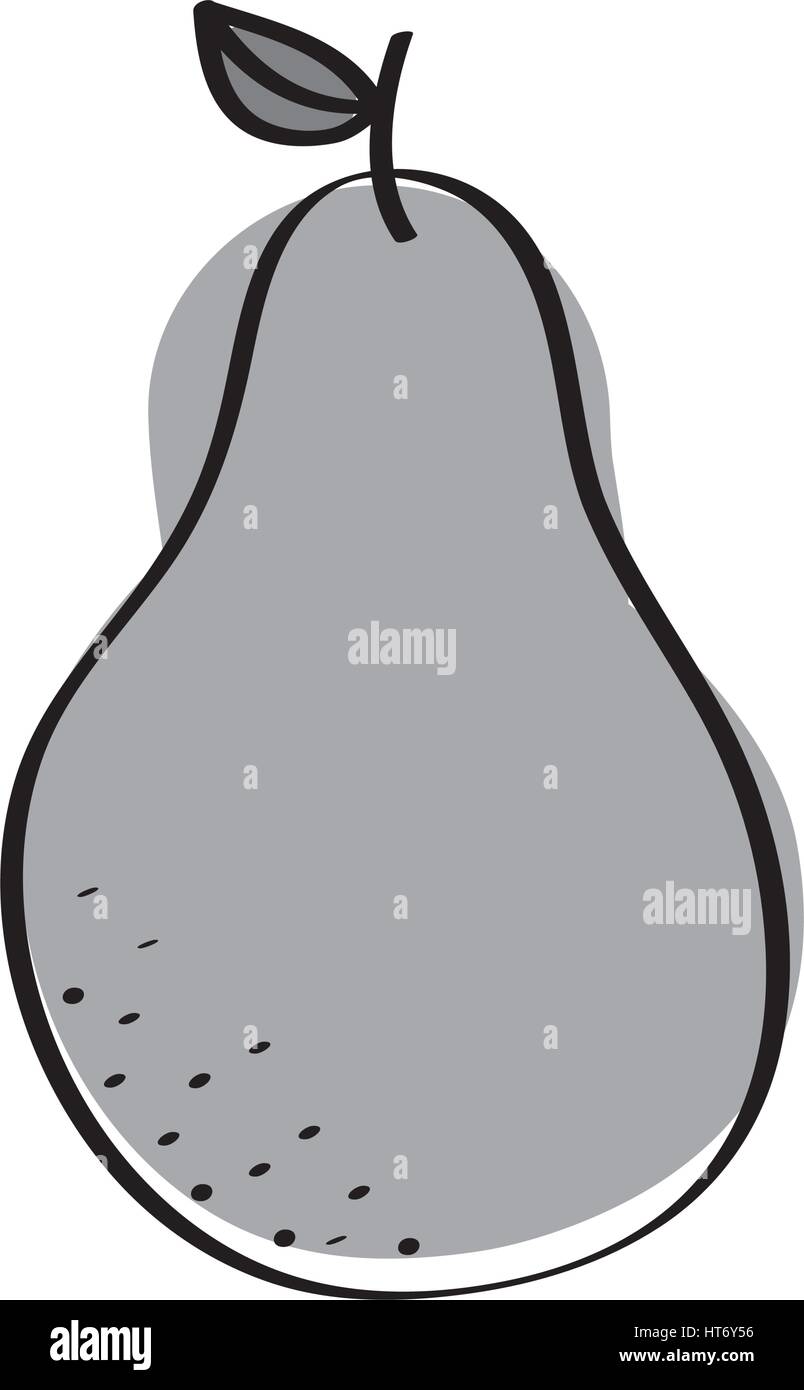 pear fresh fruit drawing icon Stock Vector Image & Art - Alamy