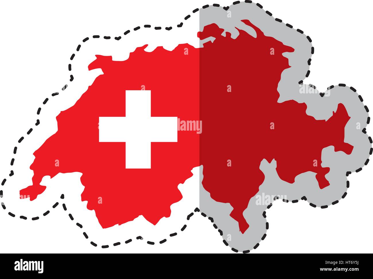 switzerland map isolated icon Stock Vector Image & Art - Alamy