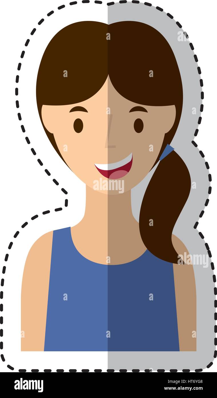 cute woman avatar character Stock Vector Image & Art - Alamy