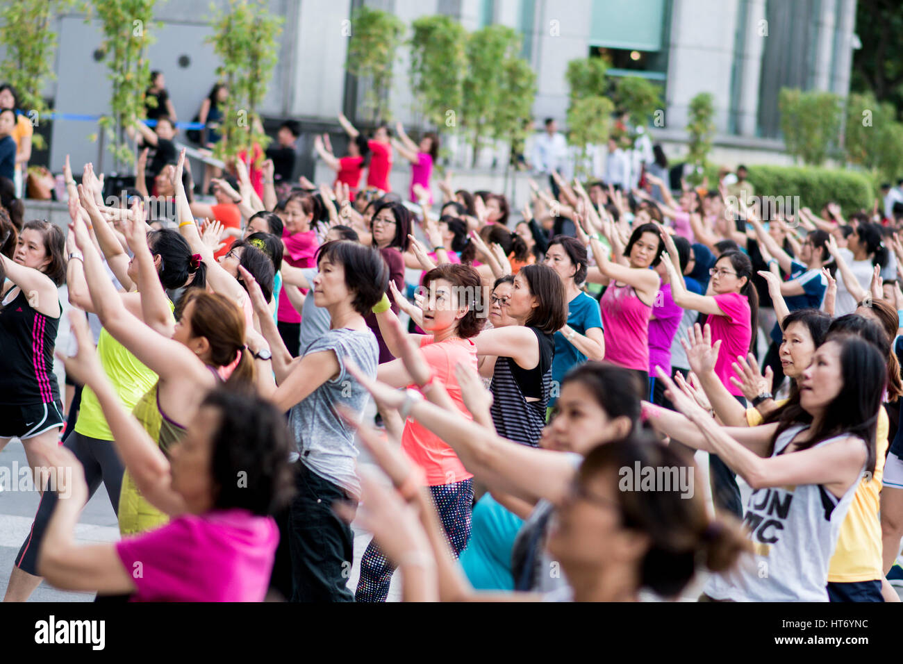 Asian culture exercise hi-res stock photography and images - Alamy