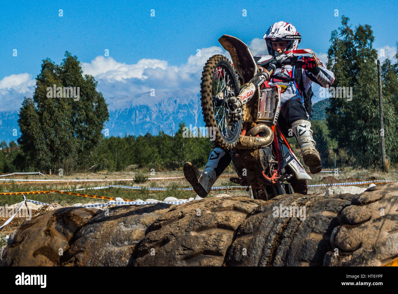 Motorcycle passing truck hi-res stock photography and images - Alamy