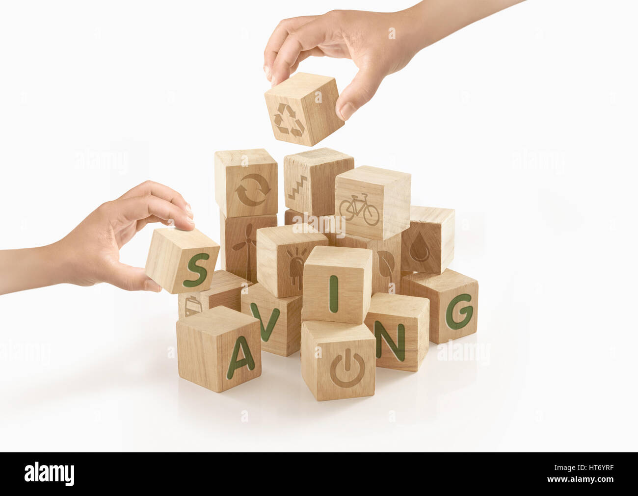 Eco & Go Green concept on isolated background Stock Photo - Alamy