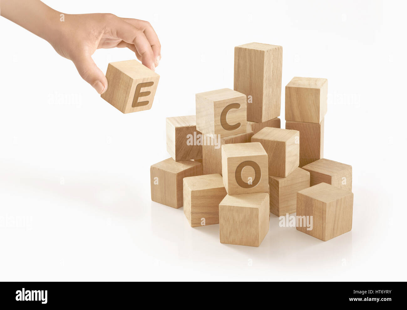 Eco & Go Green concept on isolated background Stock Photo - Alamy