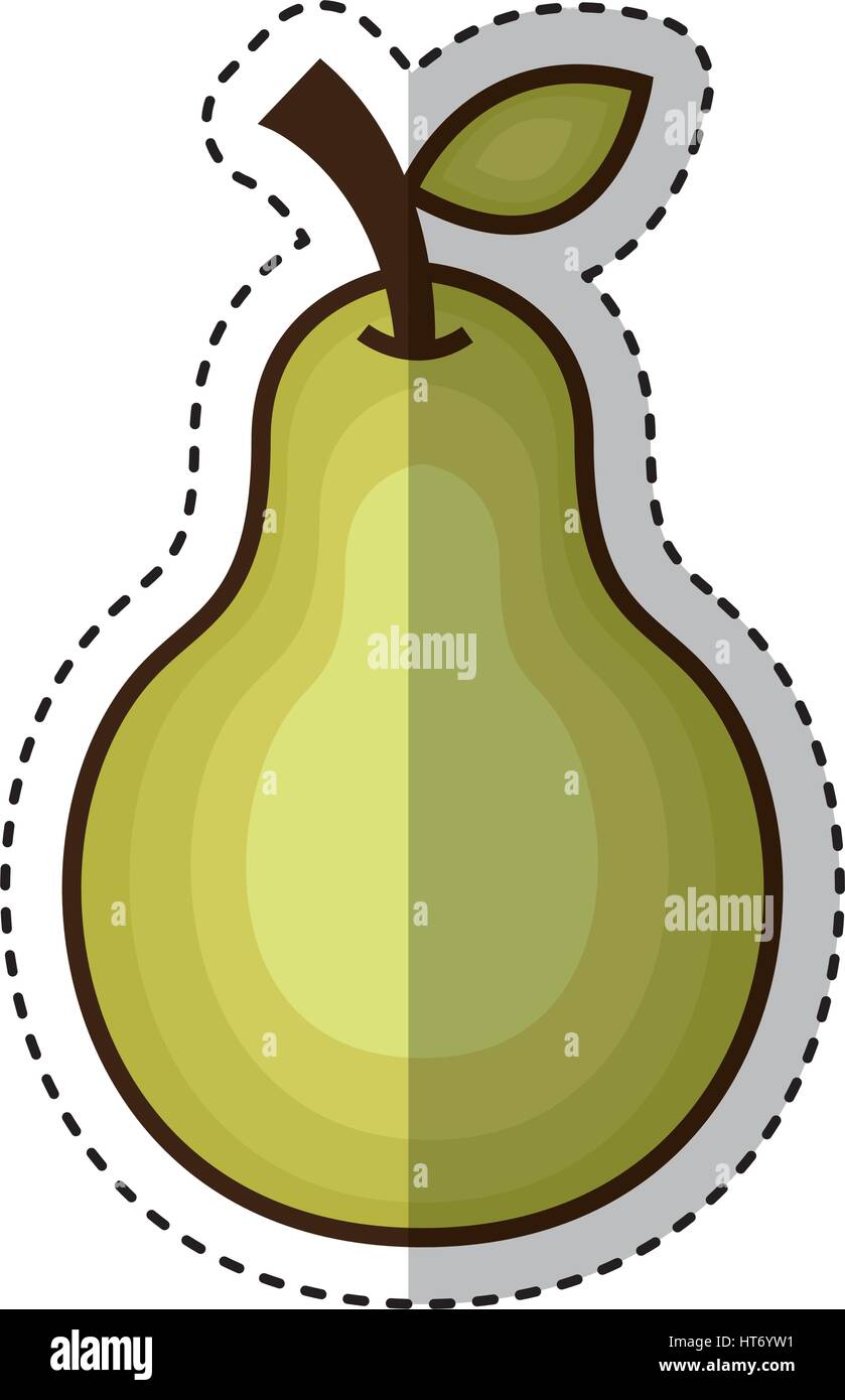 pear fresh fruit drawing icon Stock Vector Image & Art - Alamy